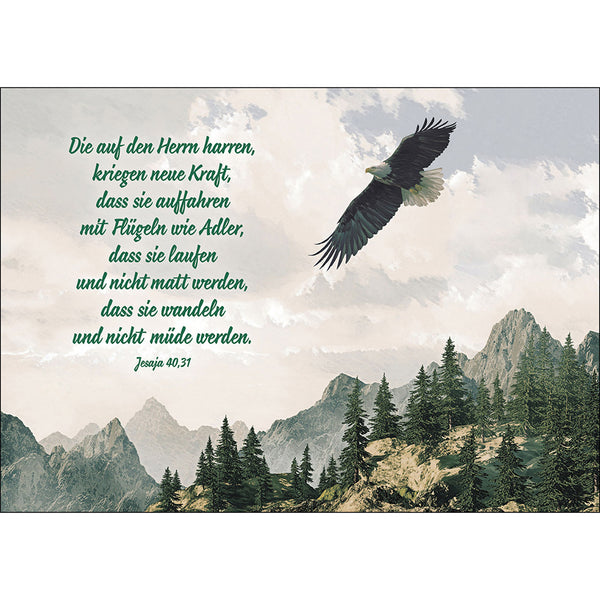 Die auf den Herrn harren, kriegen neue Kraft (12 Postkarten)