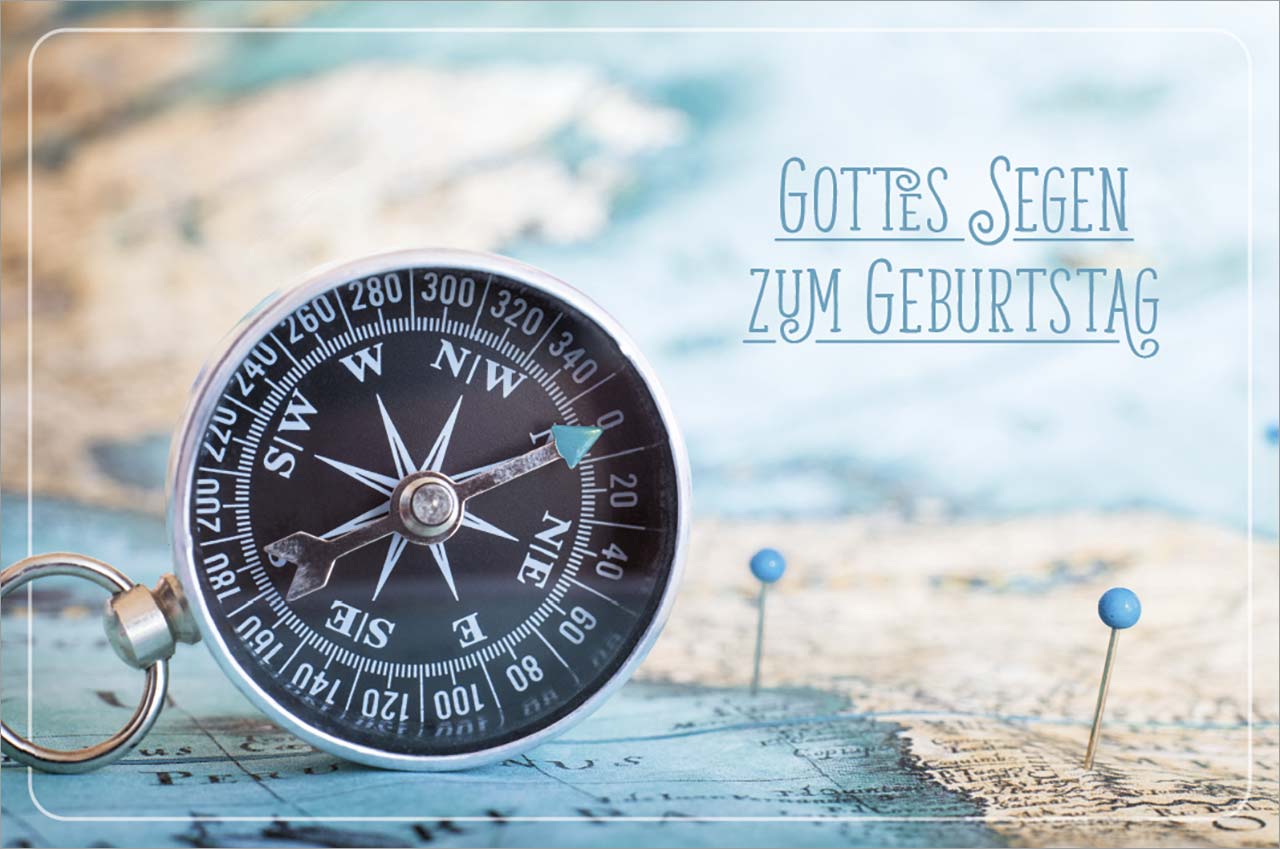 Gottes Segen zum Geburtstag (Faltkarte Geburtstag)