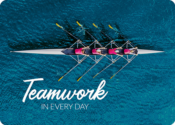 Teamwork (Postkarte Big Blessing im XL Format)