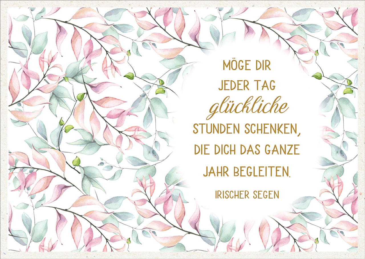 Möge dir jeder Tag glückliche Stunden schenken (10 Postkarten)